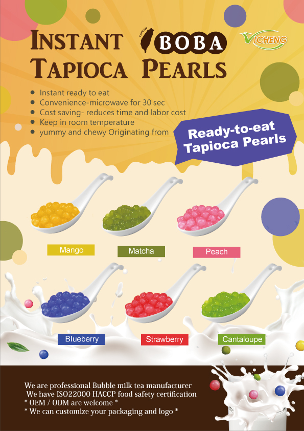 Instant boba Tapioca Pearls – LI CHENG BIOTECHNOLOGY CO., LTD.